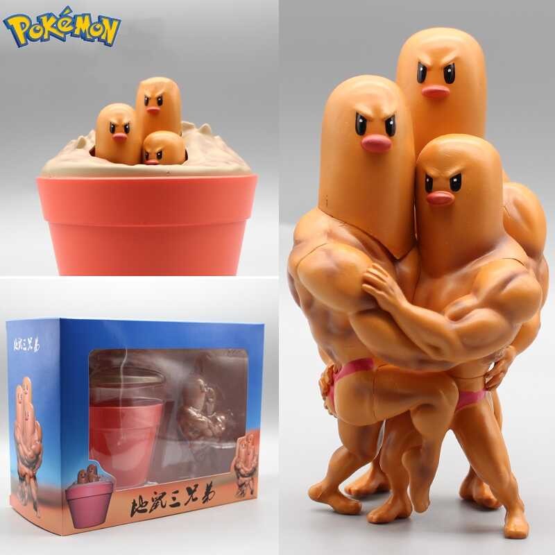 Anime Action Figure Muscle Statue Pvc Garage Kit Go Game Dugtrio ...