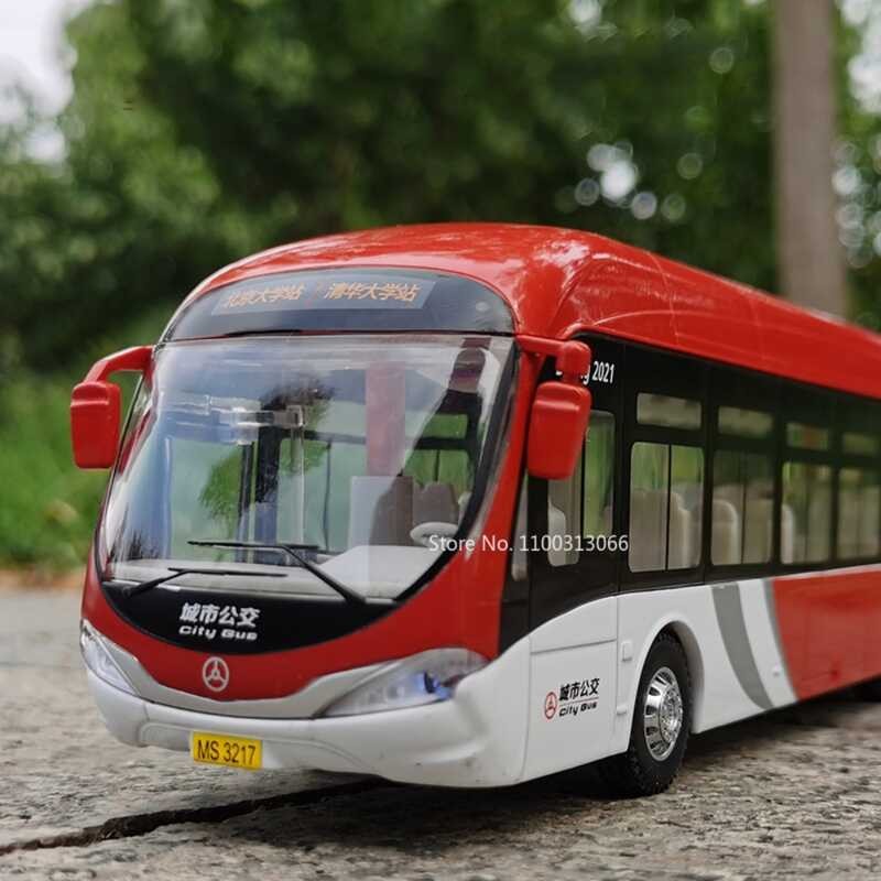 1:32 ∮ Articulated Double Section Alloy Diecast Bus Model With Sound ...