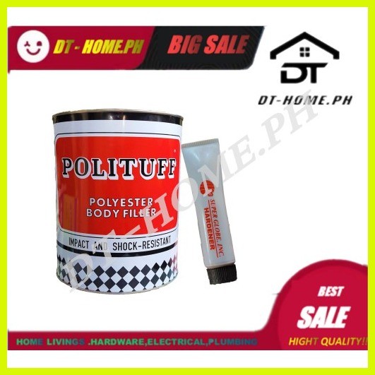 LOW PRICE --- Polituff Polyester Body Filler with Hardener - 1L ...