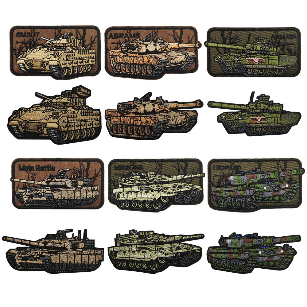 Tank Patches Hero Car Heavy Artillery Full Embroider Tactical Patch ...