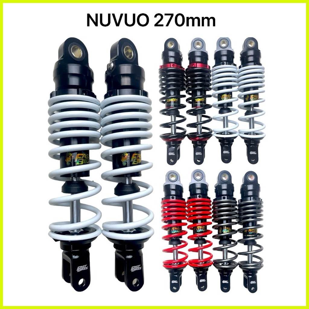 FAST BIKES REAR SHOCK 270MM 305MM 330MM 365MM NOUVO/AEROX/NMAX/PCX ...