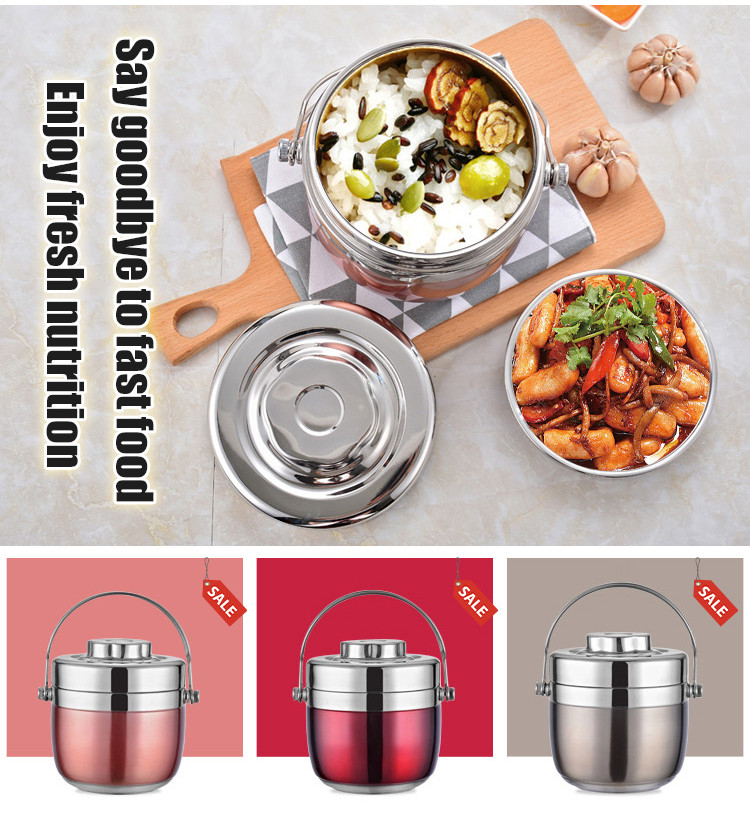 Nonrusting Insulated tableware Thermos room temperature insulation ...