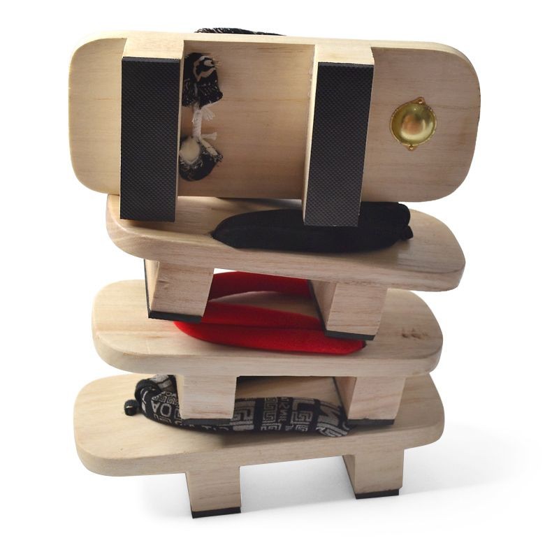 New Style High-heeled Wooden Shoes, Authentic Japanese-style Yakitung ...