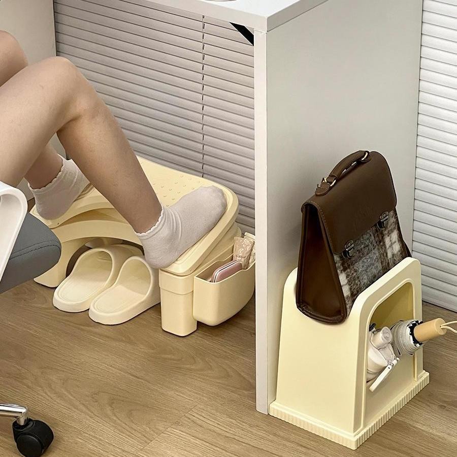 Cream Style Office Workstation Under The Desk Artifact Step Stool Foot ...