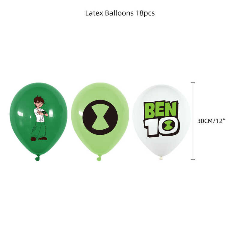 Toystory Ben 10 Theme Party Decoration Set Ben 10 Balloon Happy ...