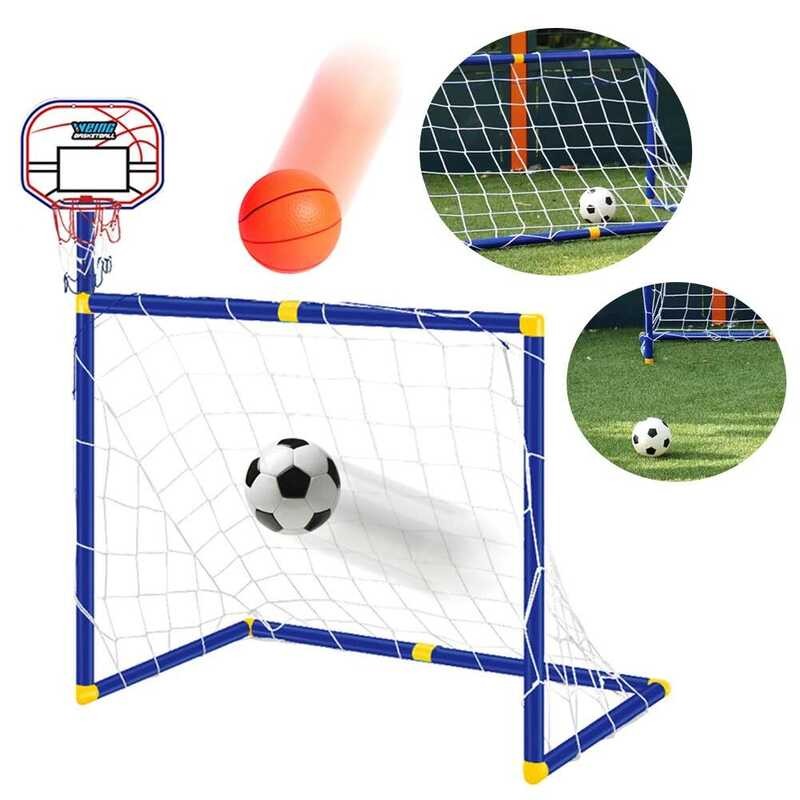 In 2 1 Mini Soccer Training With Basketball Stand Football Goal Fun ...