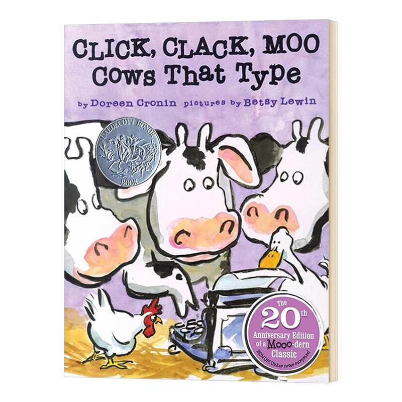 Click Clack Moo Cows That Type English Original Hardcover Picture Book ...