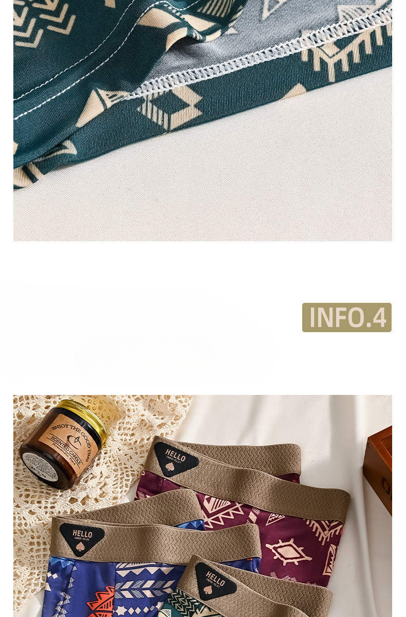 GOOD MiiOW L-6XL Plus Size Ice Silk Seamless Underwear Brief for Man Comfortable Boxer Briefs ...