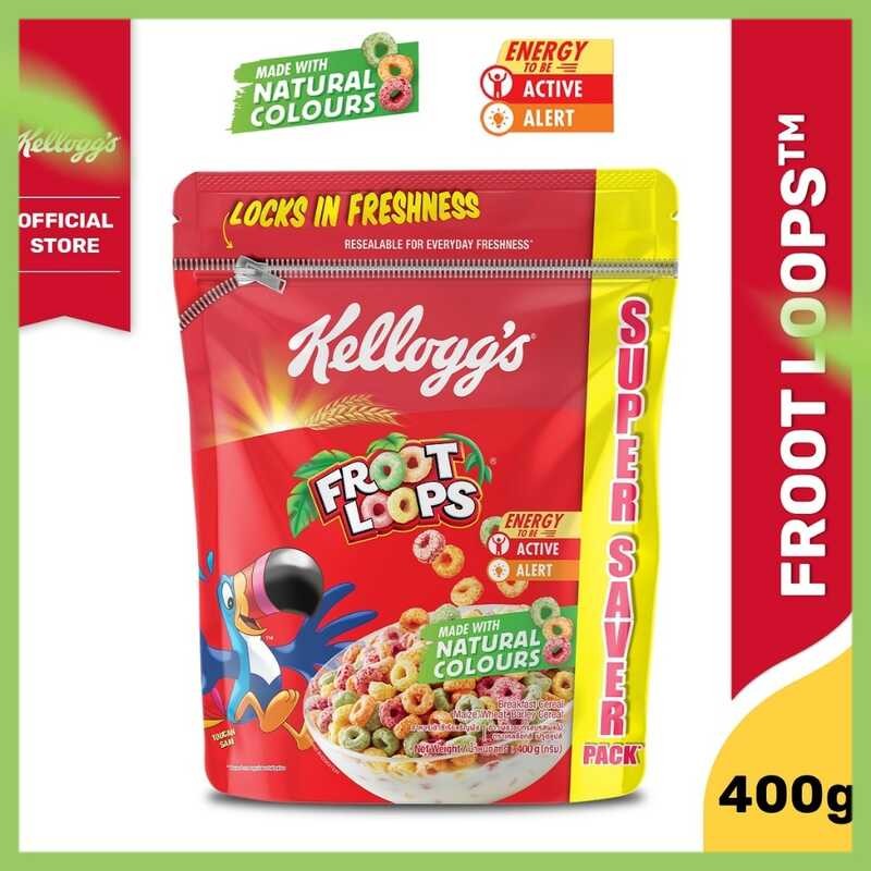 Kellogg's Froot Loops Kids Cereal 400G 。 A8e | Shopee Philippines