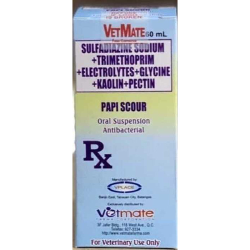 Papi Scour 60Ml (Oral Suspension/Anti-Diarrhea) OTC 97B | Shopee ...