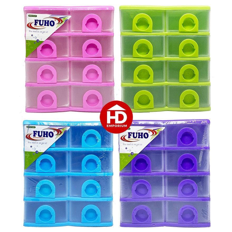 Fuho Plastic Mini Drawer 4 Layers (8 slots) | Shopee Philippines
