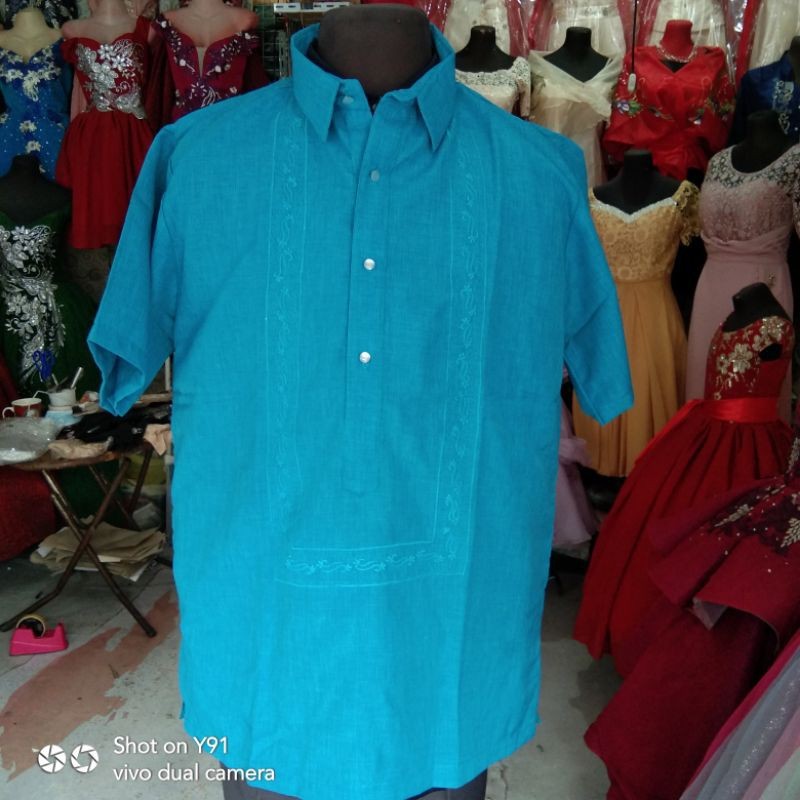 Polo Barong Polo Barong ( Short Sleeves) | Shopee Philippines