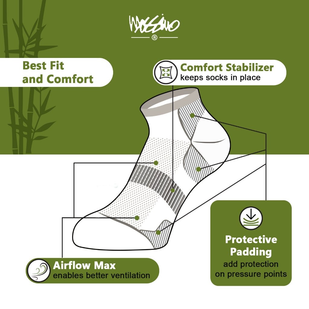 Mossimo Socks Casual Quarter Antimicrobial QuickDry Hypoallergenic ...