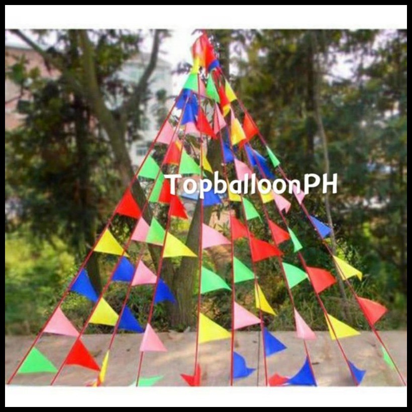 10meter fiesta flag colorful plastic banderitas party supply | Shopee ...