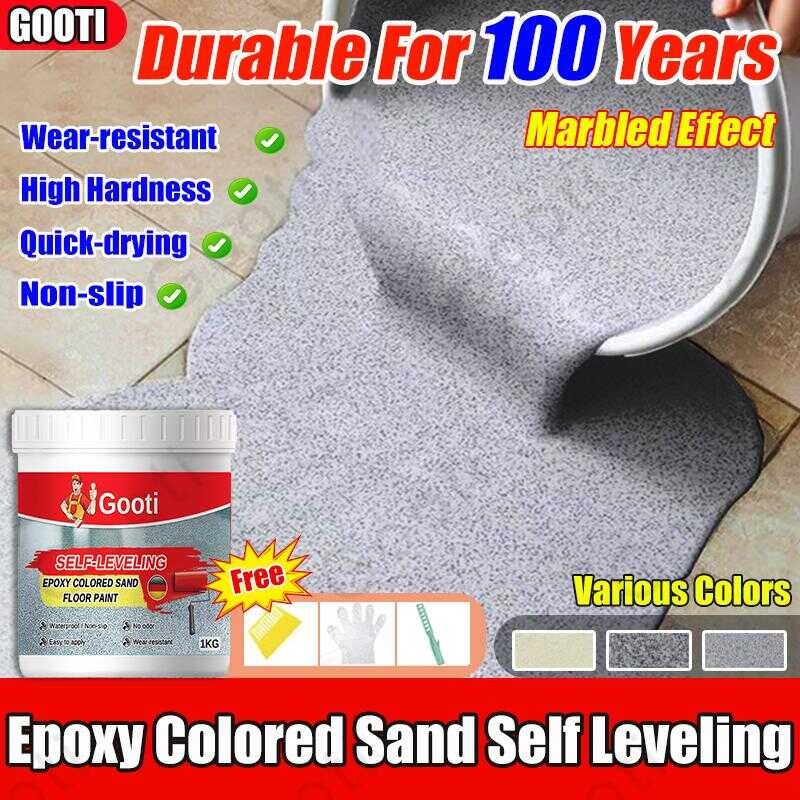 Gooti Upgrade 10 In 1 Epoxy Colored Sand Self-Leveling Floor Paint ...