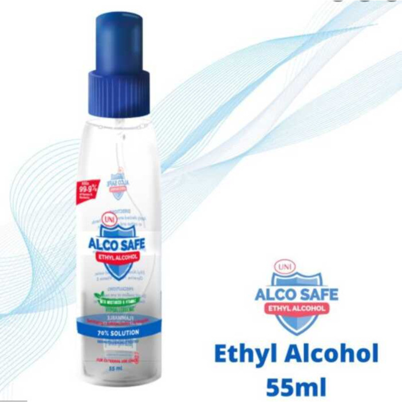 Alco Safe Isopropyl Alcohol 55 Ml Wholesale Spray Bottle/ 1 Pcs. C64 ...