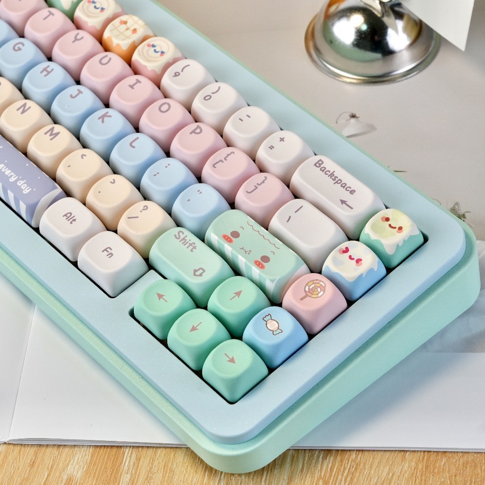 Candy Keycaps English Thai MOA Profile Cute Colored DYE-SUB PBT ...