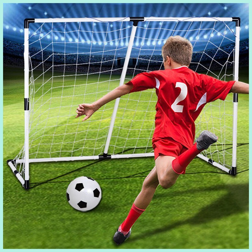 2pcs Portable Kids Soccer Goals Set Mini Football Goal Kids Football ...
