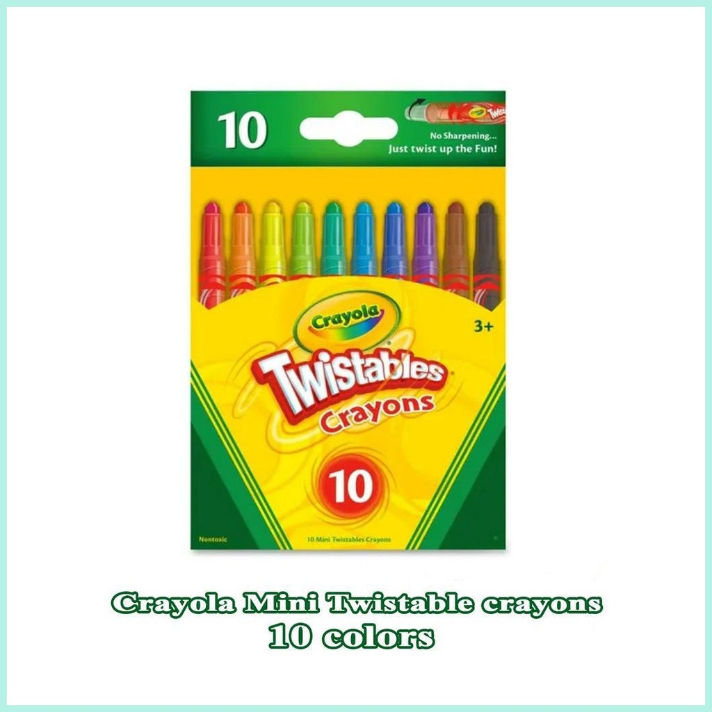 Crayola Mini Twistables Crayons 10colors / 24colors | Shopee Philippines