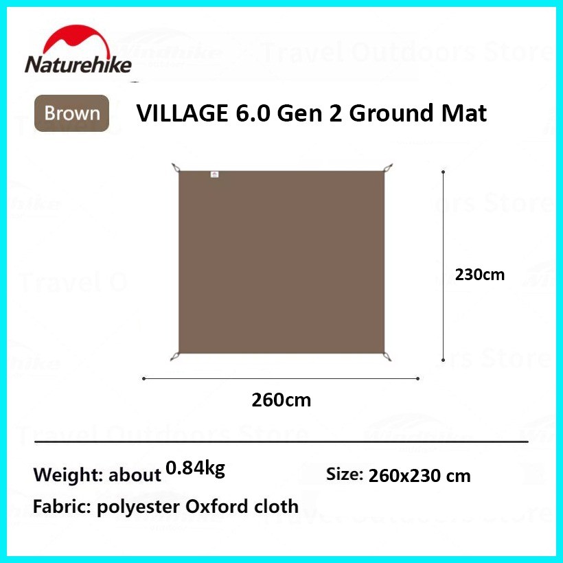 Naturehike Village 6.0 Gen2 13 Tent Ground Cloth Sheet Camping Floor ...