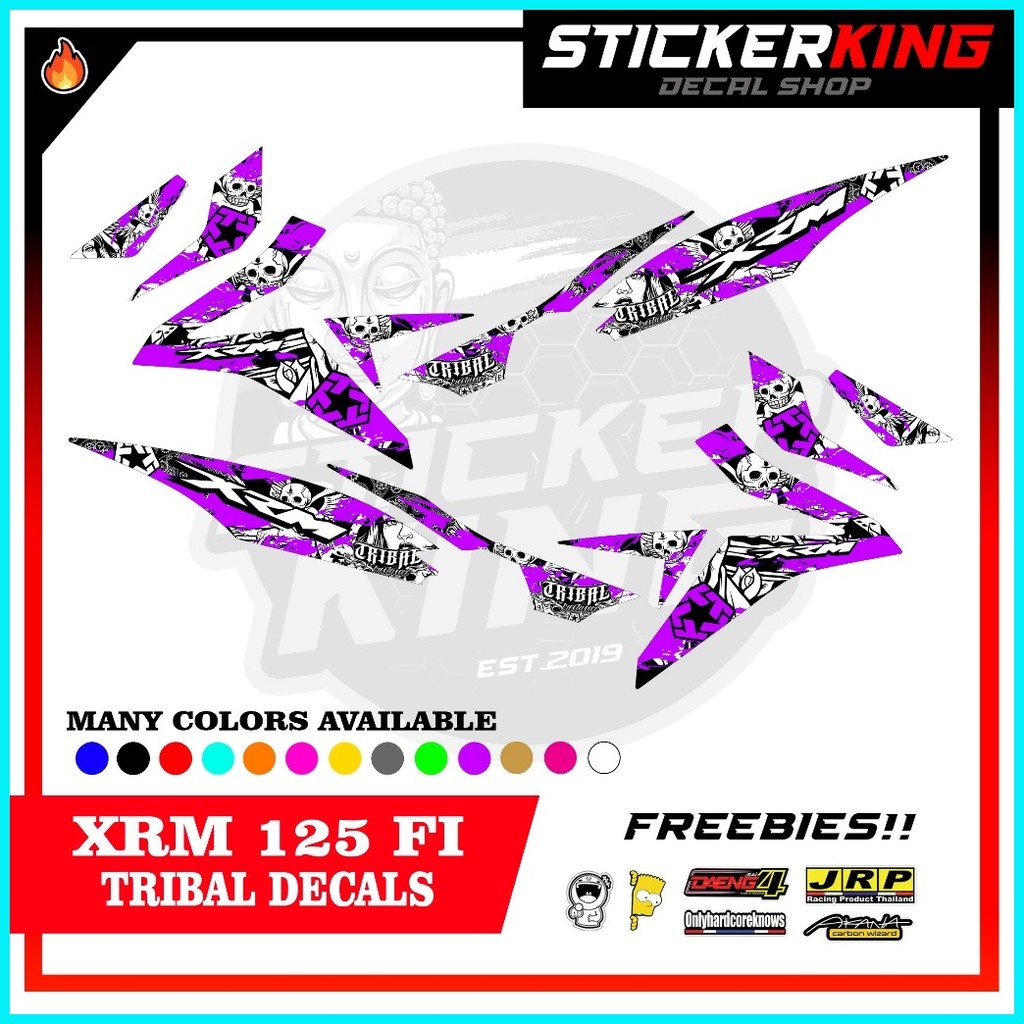 XRM 125 Fi Tribal Decals with Freebies Stickers Thailand Malaysian Indo ...