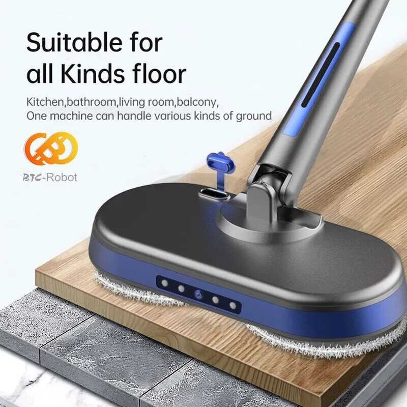 Ang Gamit Spin Washing Mops Upang Maglinis Ng Wireless Broom Electric ...