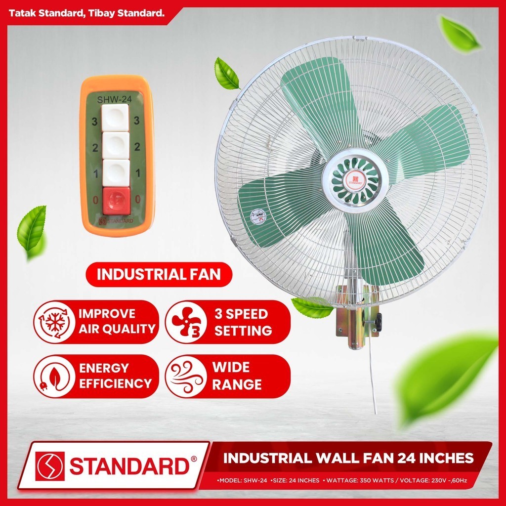 Standard Heavy Duty Industrial Wall Fan 24 Inches 350W | Shopee Philippines
