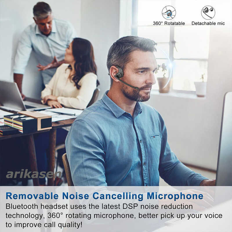 Mga Wireless ☀ Bluetooth Headsets Na May Microphone Detachable Mute ...
