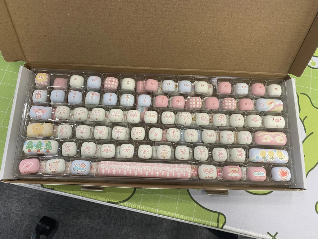 Piggy Party Tofu Keycap MOG Profile 139 Keys PBT Five-sided Dye ...