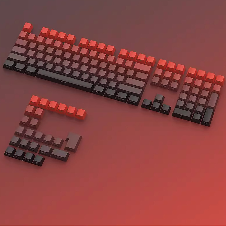 Gradient Color Side Character Cherry Height South Facing LED Keycap ...