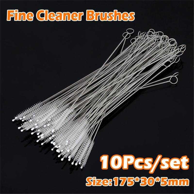 10Pcs/Set Fine Cleaning Brushes Tools Pipette Tank Pipe Brush Bottle ...