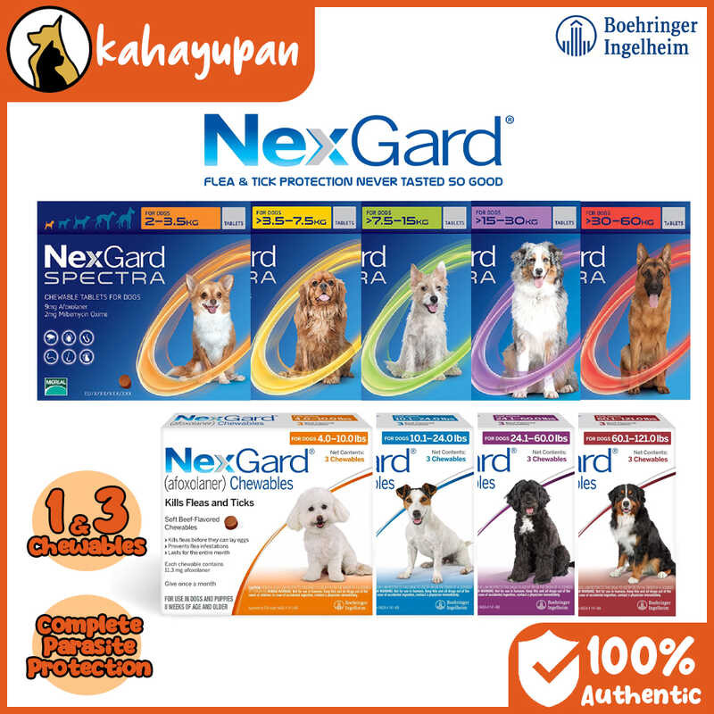 Nexgard Spectra And Nexgard Complete Parasite Protection For You Dogs ...
