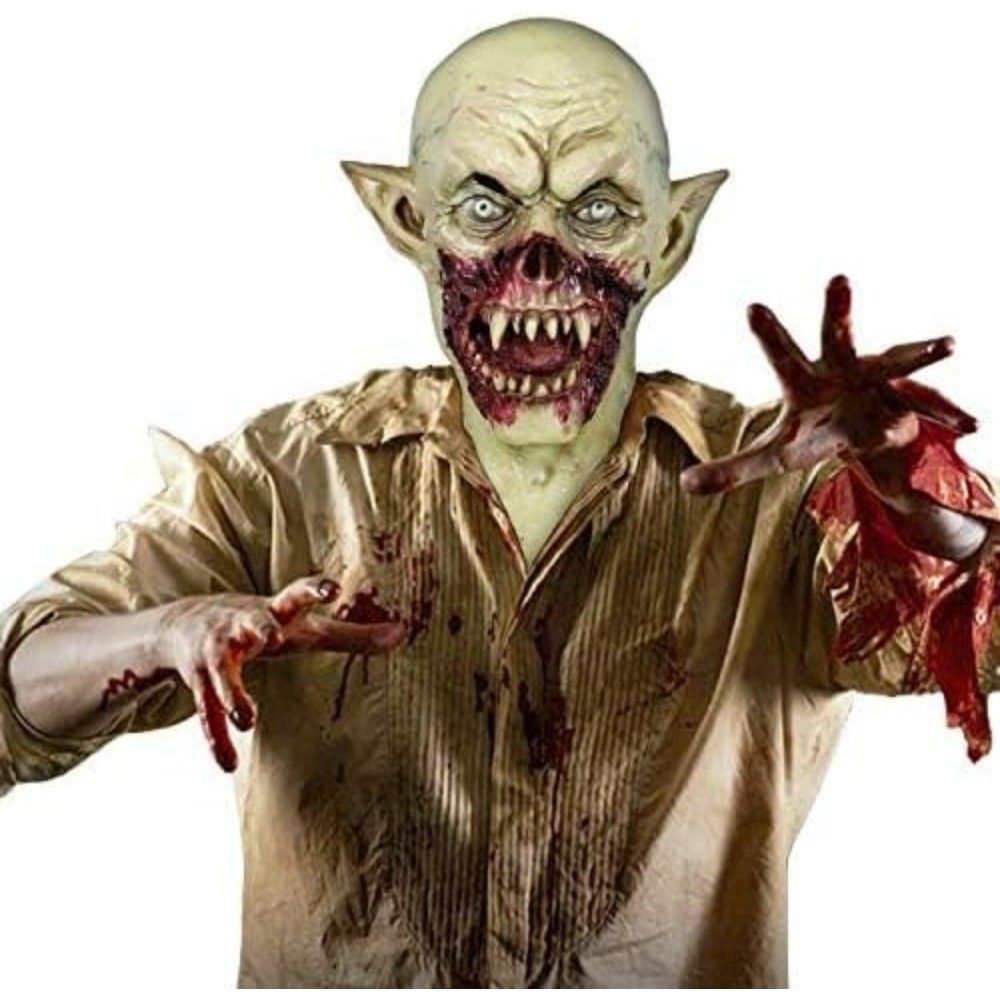 Vampire Adult Faceless Scary Mask Zombie Horror Creepy Monter Bloody ...