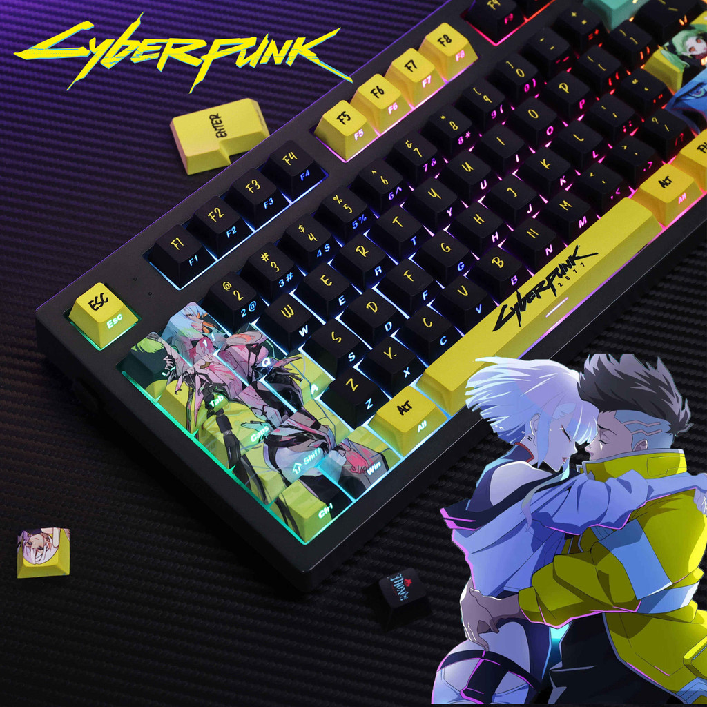 Cyberpunk Edgewalker Keycap Side Engraved Original Highly Customized ...