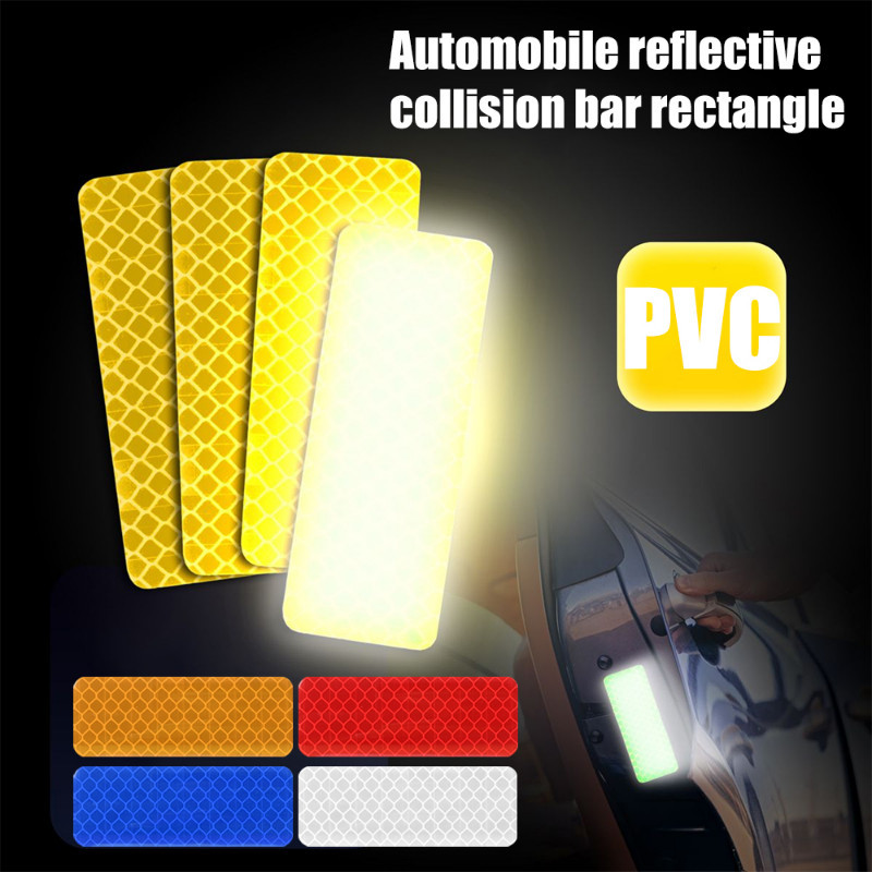 10Pcs Car Reflective Sticker - Night Safety Warning Reflective Decal ...