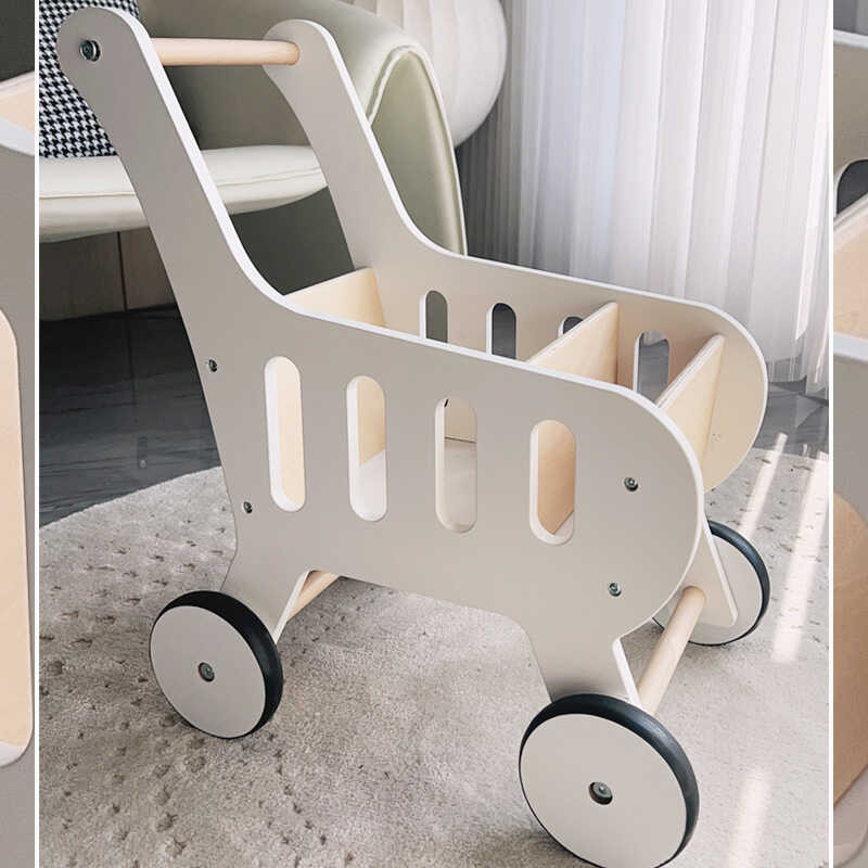 58 A New Cart For Children, A Baby Walker Shopping Cart, Can Put Wooden ...