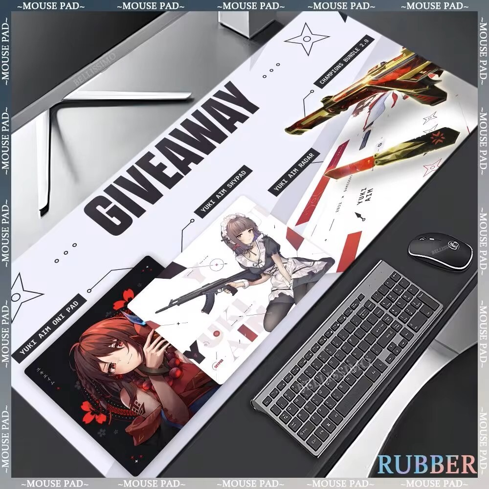 Game quality XXL mouse pad YUki Aim anime large mouse pads gamer ...