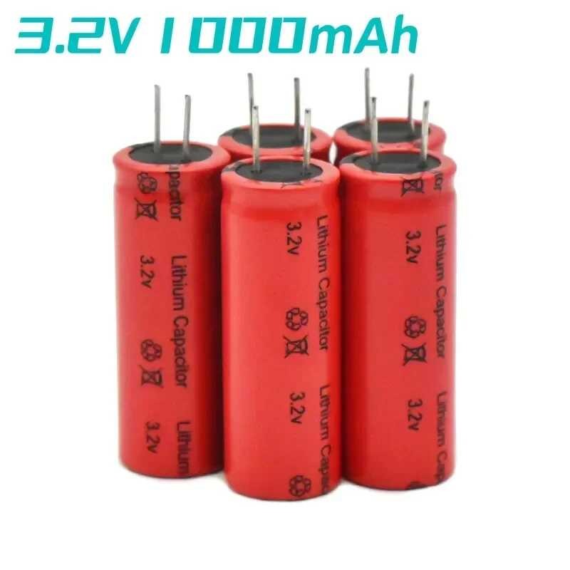 2022 Bagong Baterya Ng Lityum Na Cydrical Capacitor 18500 1000Mah 3.2V ...