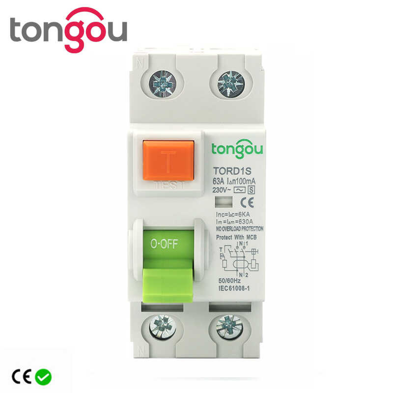 S RCCB Time Delayed RCD ELCB Delay Type Differential Switch ...