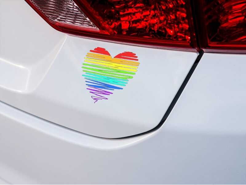 Sticker LGBT Pride Decal Pride Sticker 12.7cm Waterproof | Suitable for ...