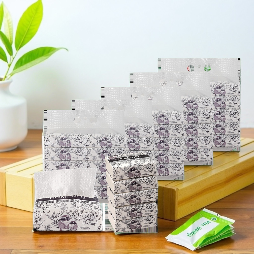 Golden Monkey Native Wood Pulp Facial Tissue 4 ply Interfolded Paper ...