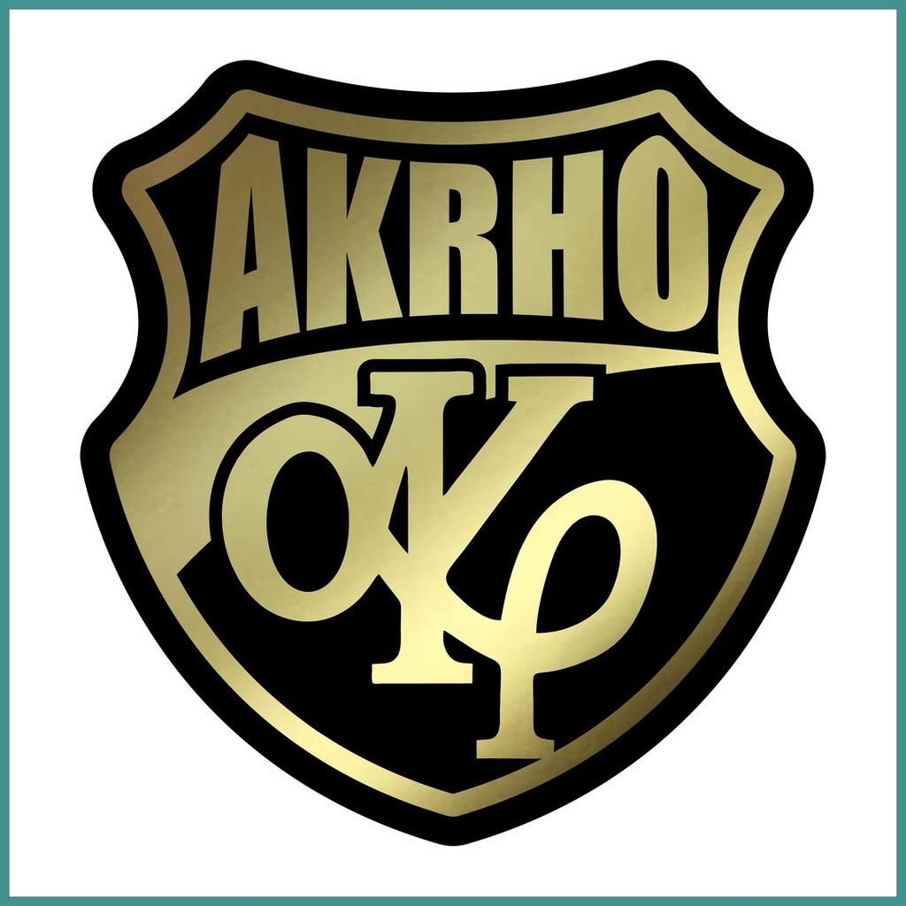 ๑ AKP LOGO STICKER, ALPHA KAPPA RHO LOGO STICKER, FRAT STICKER, WATER ...