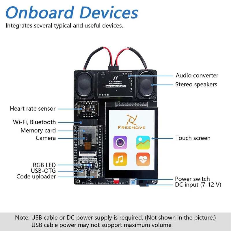 752 Freenove Development Kit For Esp32 S3 CAM Wireless, Dual Core 32 ...