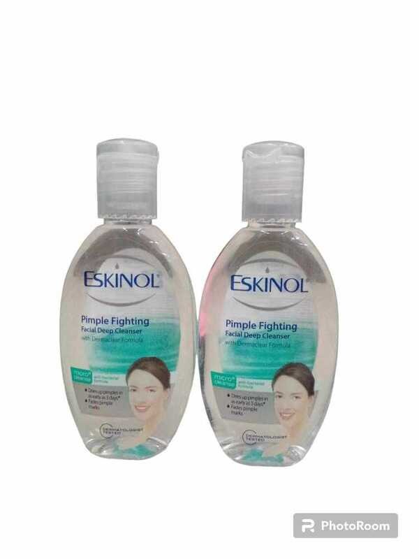 Eskinol Pimple Fighting Facial Deep Cleanser 75Ml (2-Bottles) | Shopee ...