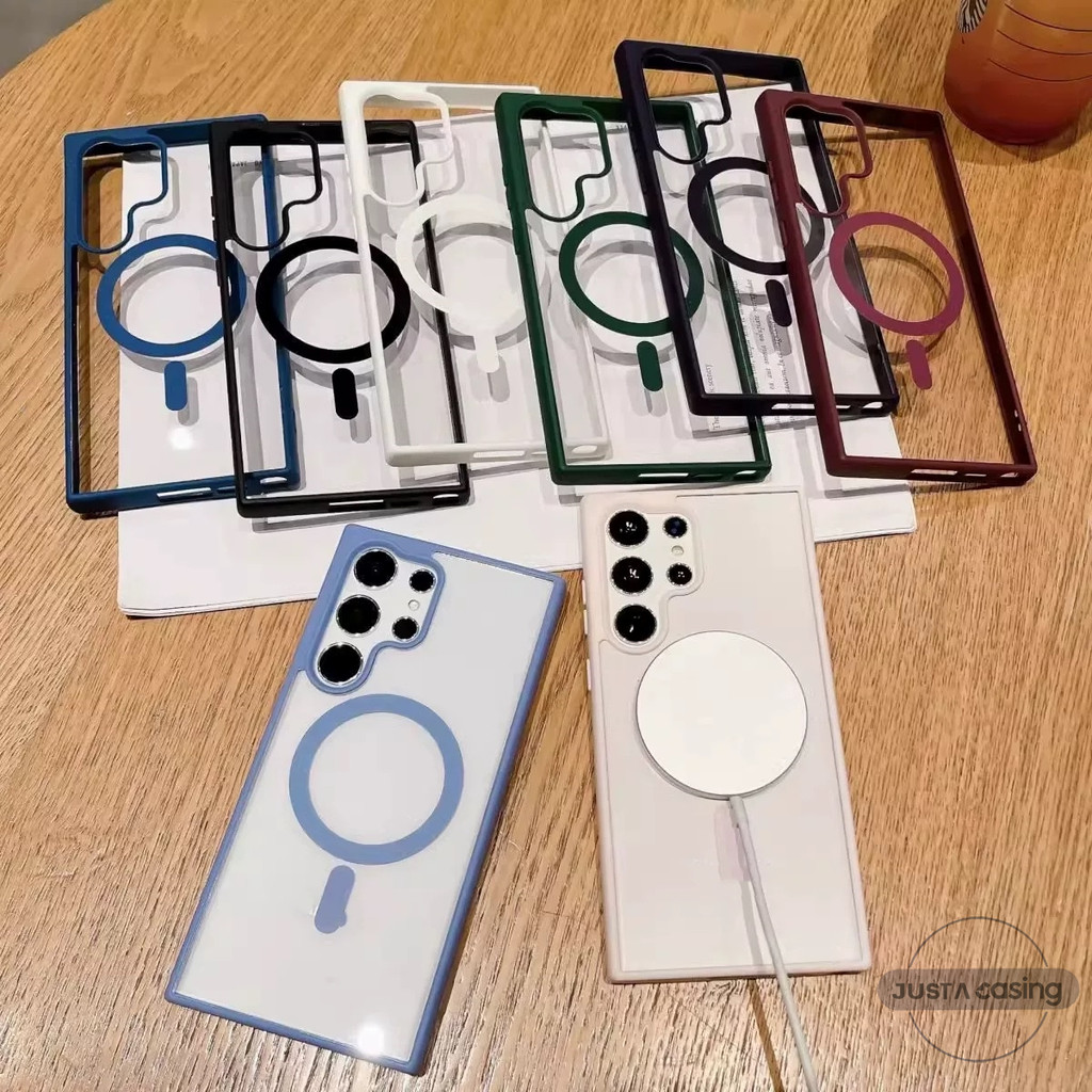 Ultra Clear Magnetic Circle Case For Samsung A56 A16 A06 A55 A54 A26 ...