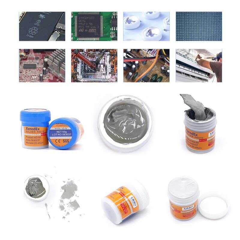 Xd-50 Solder Paste Flux With Lead Phone BGA Rework Reflow SMT Soldering ...