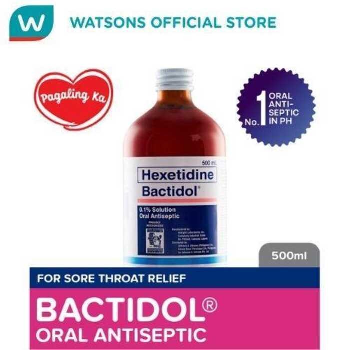 BACTIDOL Oral Antiseptic 500Ml | Shopee Philippines