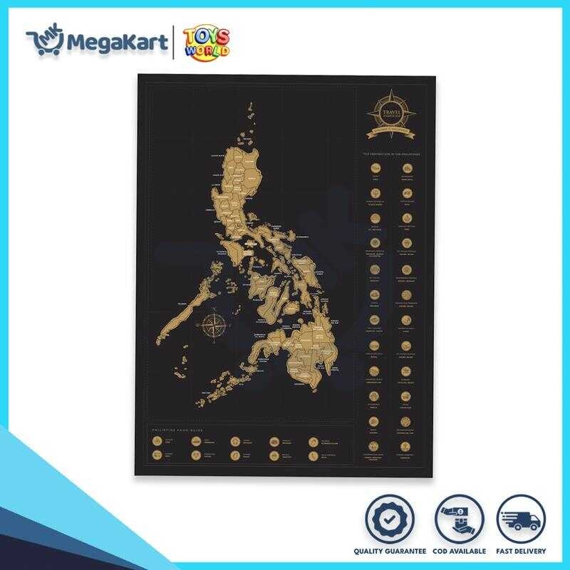 Mystiq Wonders Of The Travel YOLO Edition Philippines Scratch Map 397 ...