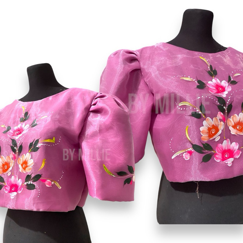 Kimona Filipiniana Hand painted design | Shopee Philippines
