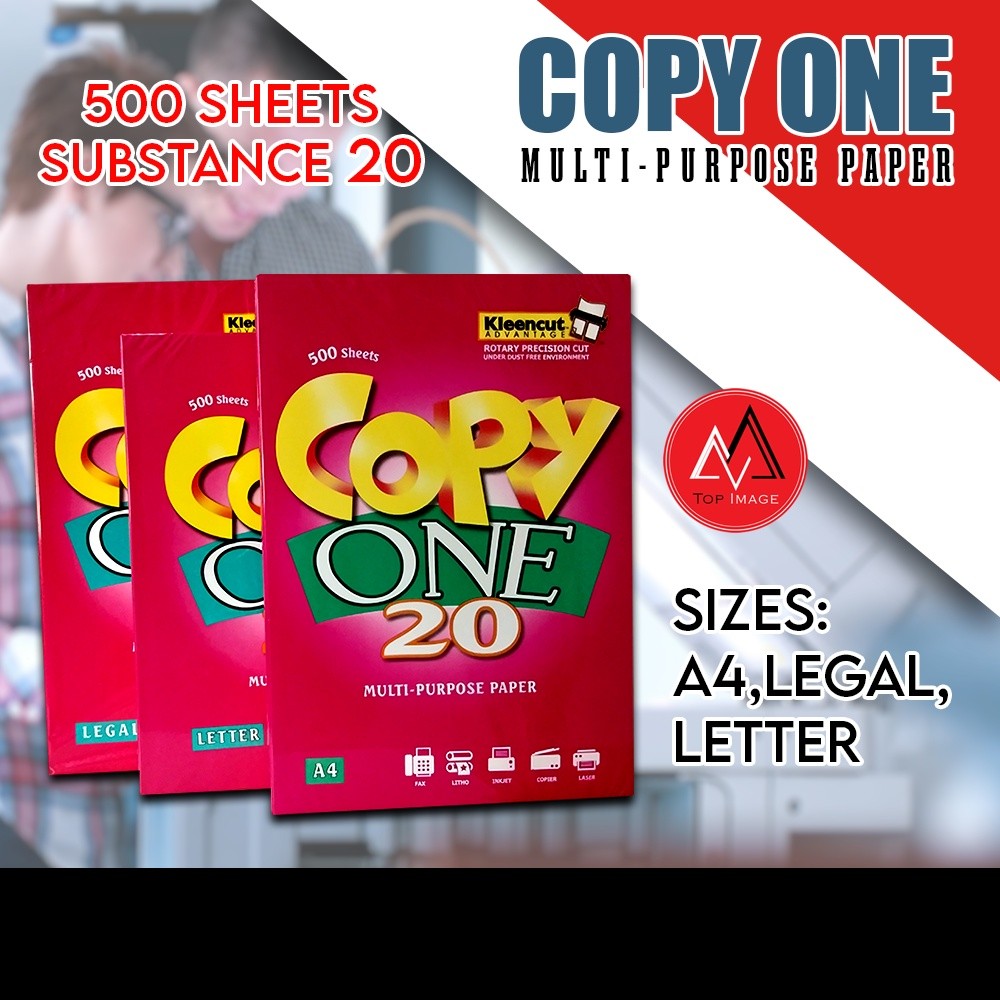 Copy One 70gsm Long / Legal A4 Short / Letter Size bond paper copy ...